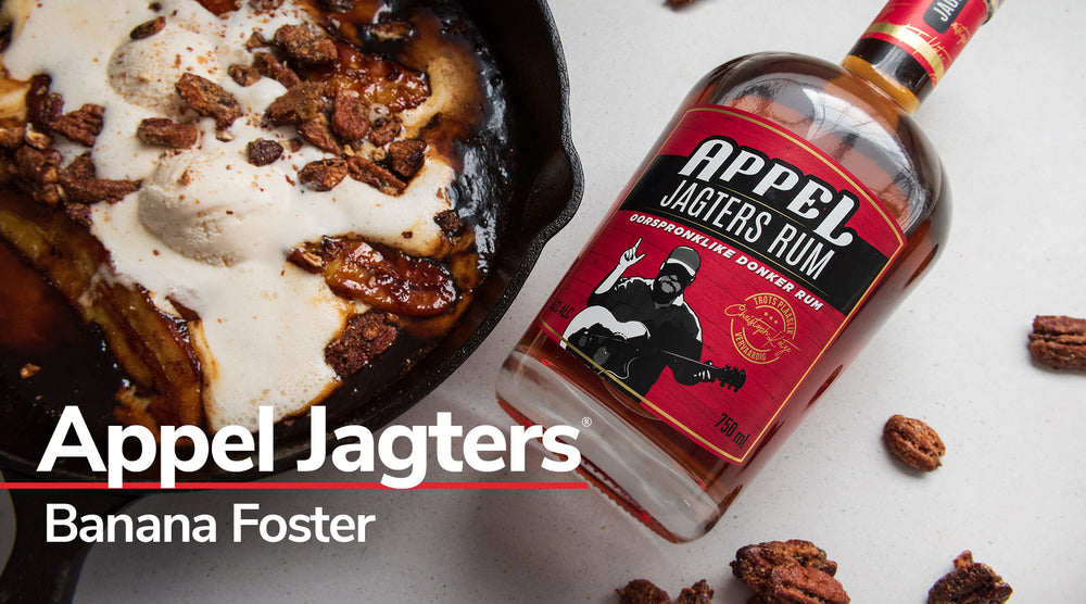 Appel Jagters Rum. Banana Foster
