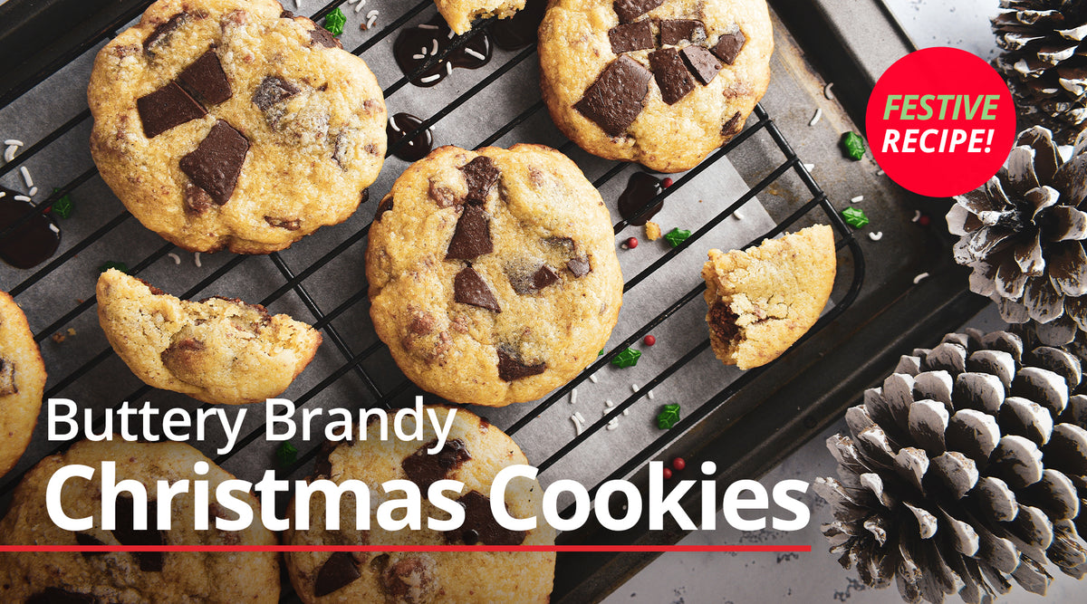 Buttery Brandy Christmas Cookies with Sugarbird XO Cape Fynbos Brandy