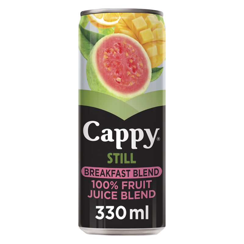 Buy Cappy Still Breakfast Blend Fruit Juice 330ml Can 6 Pack online